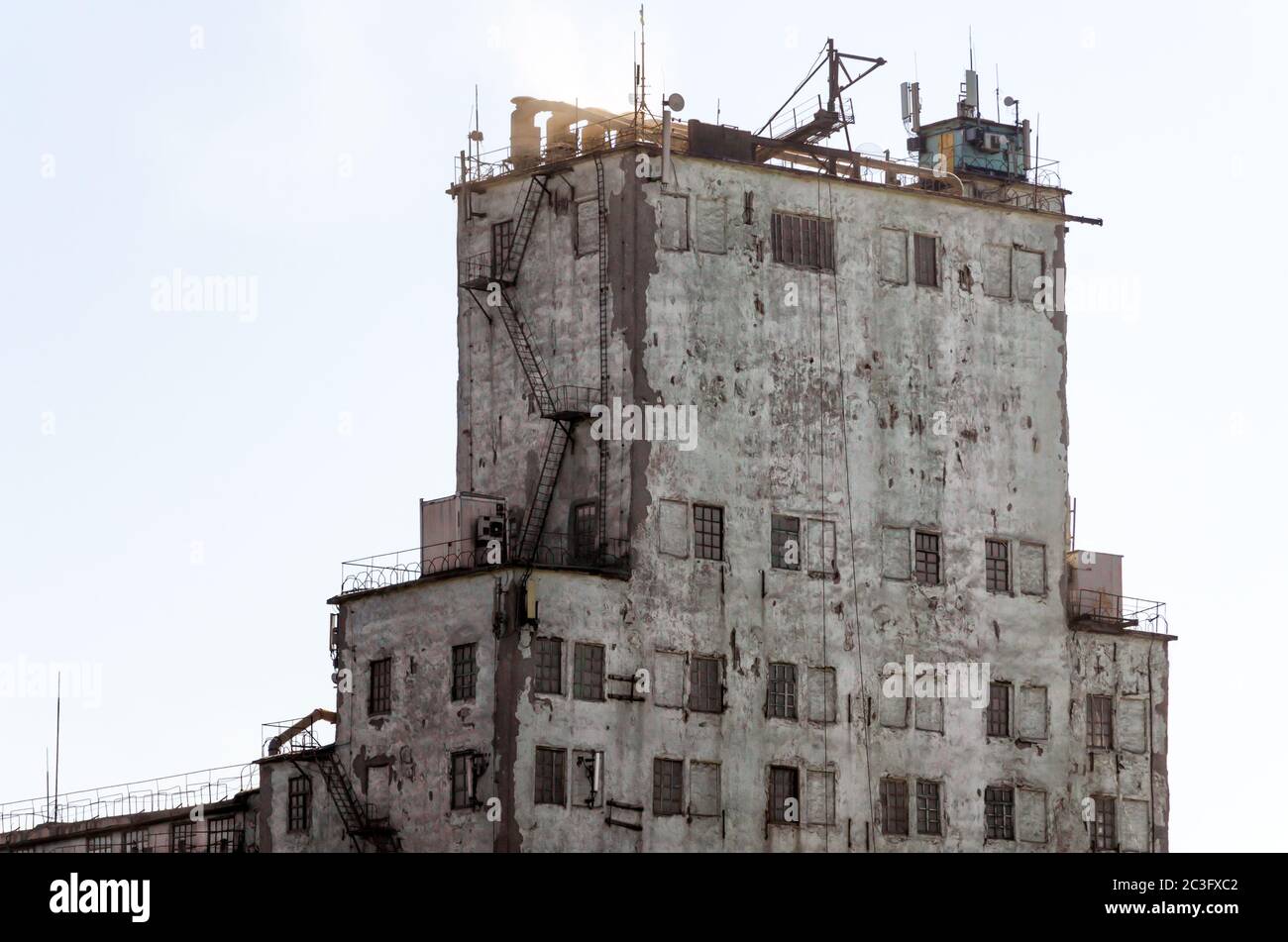 high old prison building in Ukraine Stock Photo - Alamy