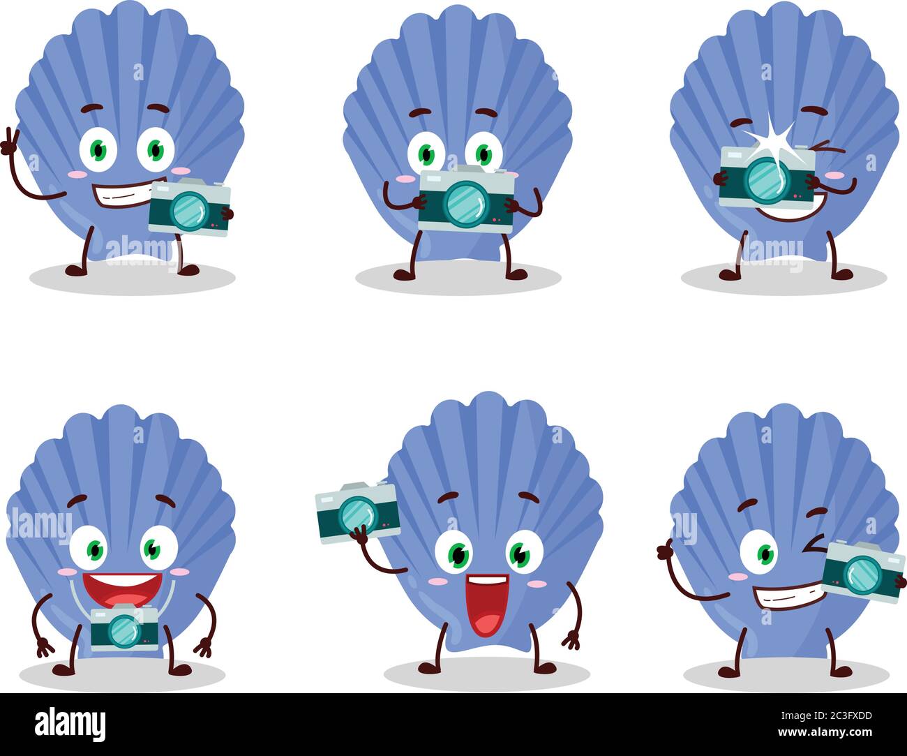 Seashell portrait Stock Vector Images - Alamy