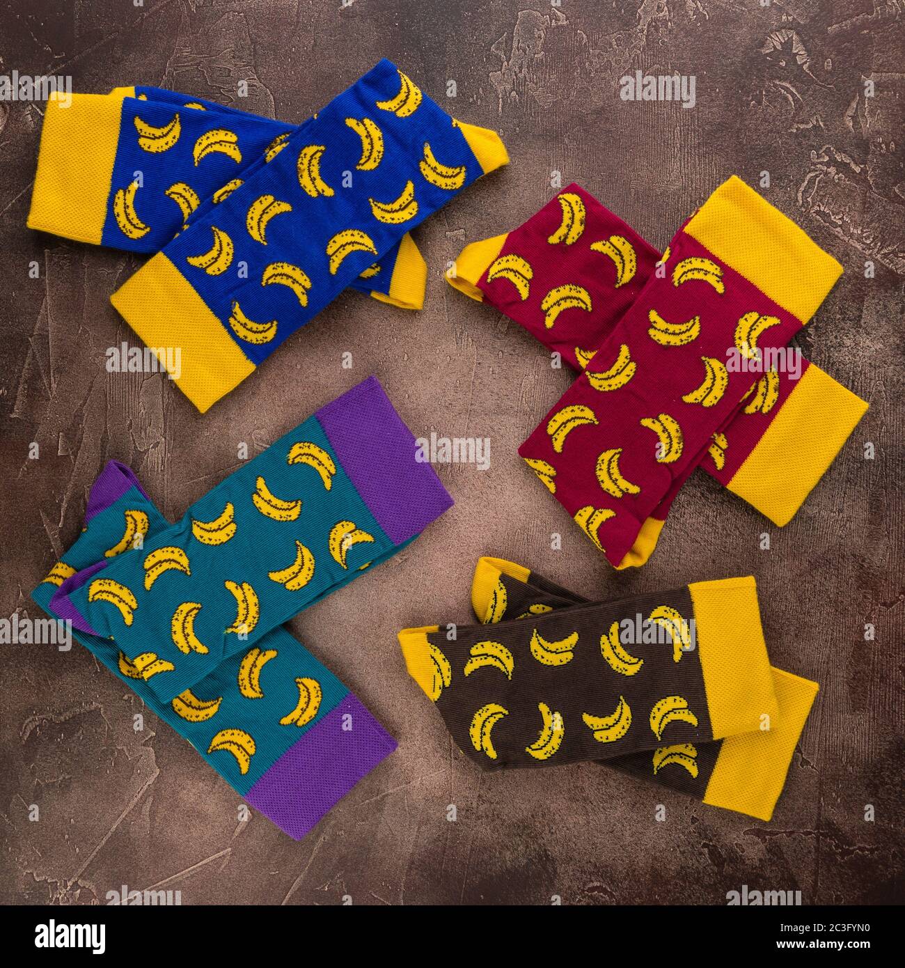 Top view of female socks Stock Photo - Alamy