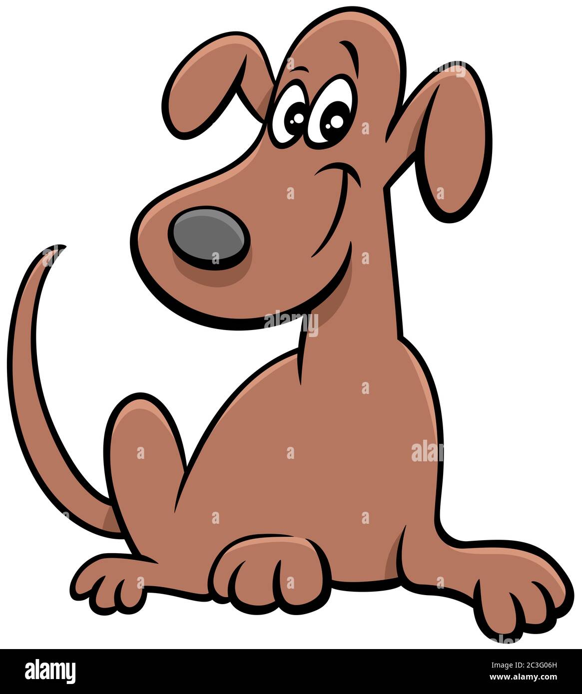 cartoon funny dog comic animal character Stock Photo - Alamy