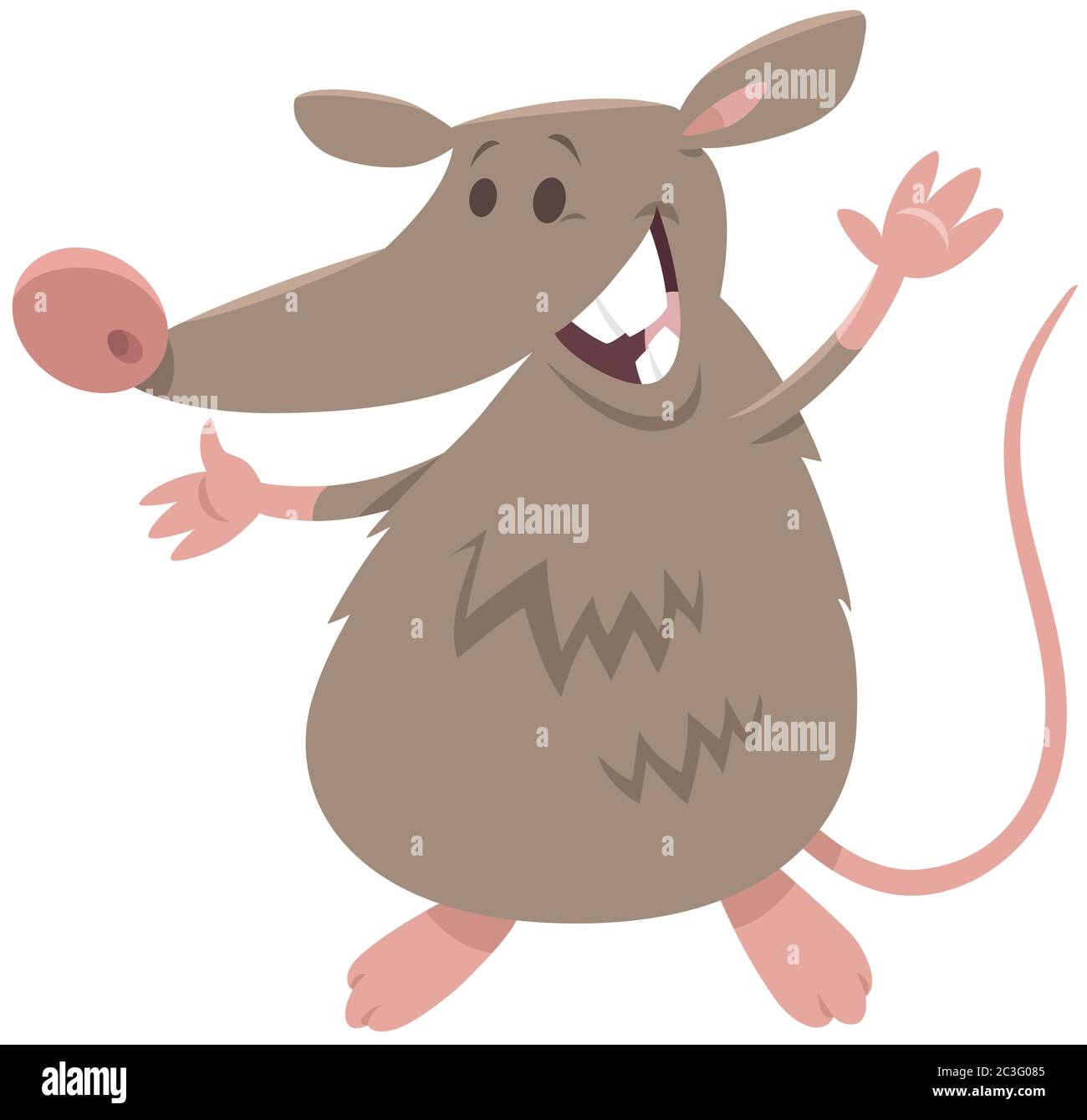 funny rat rodent animal character Stock Photo - Alamy