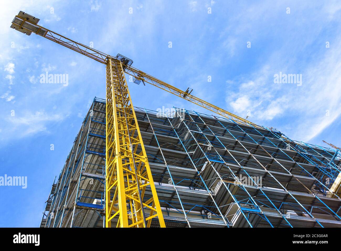 Construction site closed for COVID-19 Stock Photo - Alamy