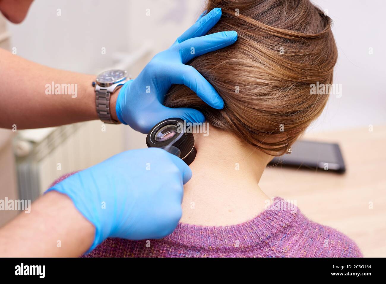 A safe way to diagnose skin diseases. Examination of moles and other ...