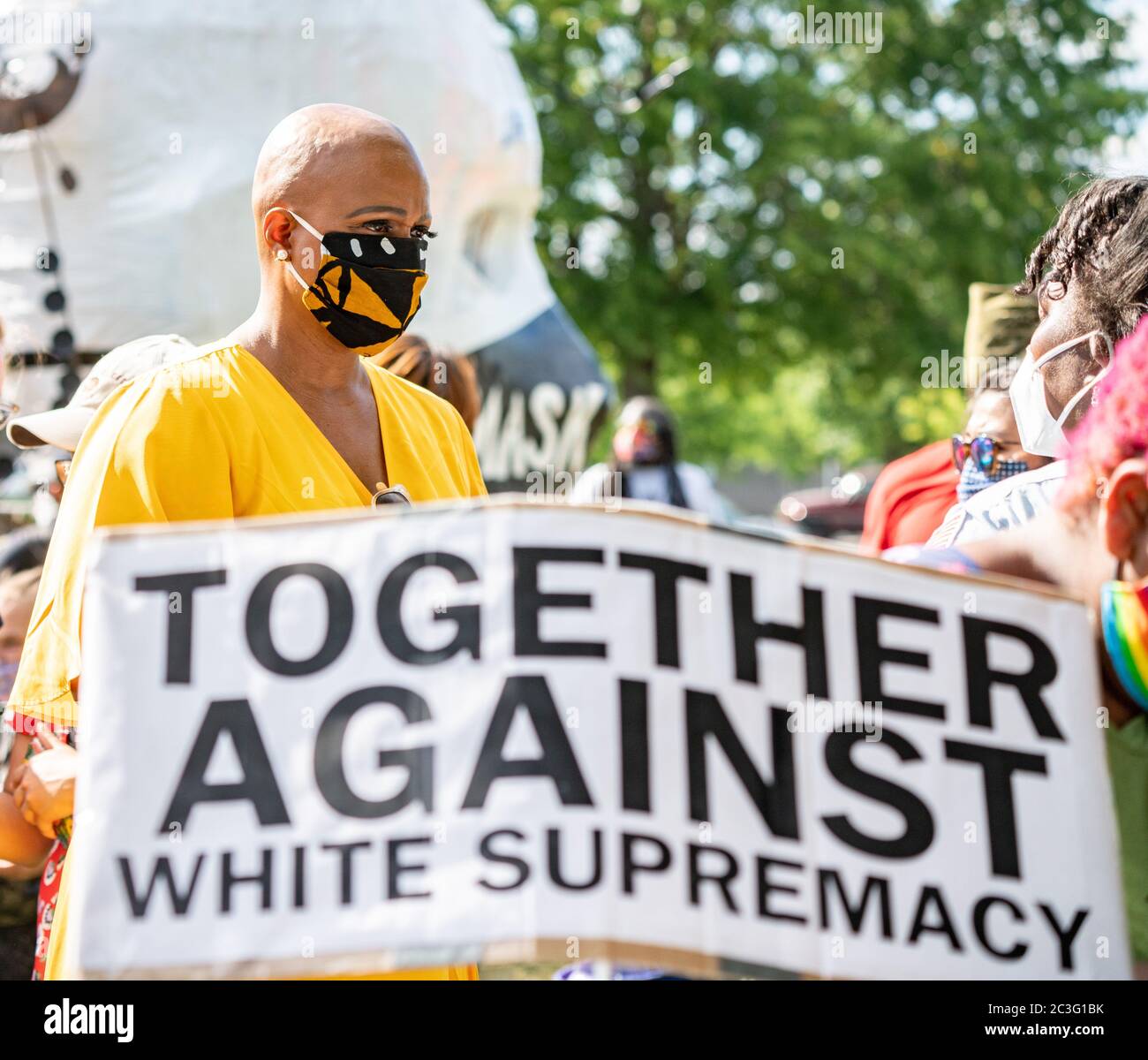 June 19, 2020, Boston, Massachusetts, USA: U.S. Rep. Ayanna Pressley (D ...