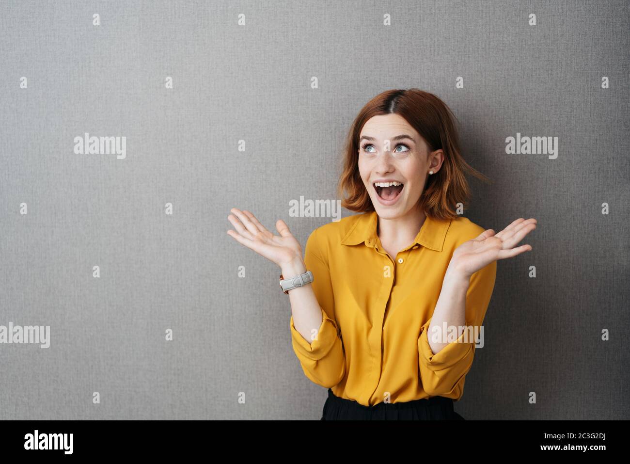 Eyes wide open awe hi-res stock photography and images - Alamy