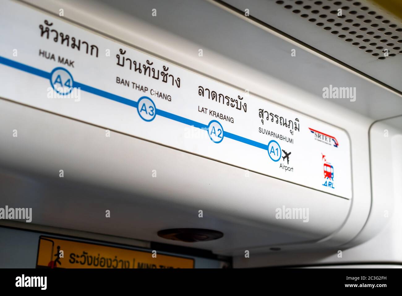 Bangkok, Thailand - 11 Apr 2020: Bangkok Airport Rail Link (ARL ...