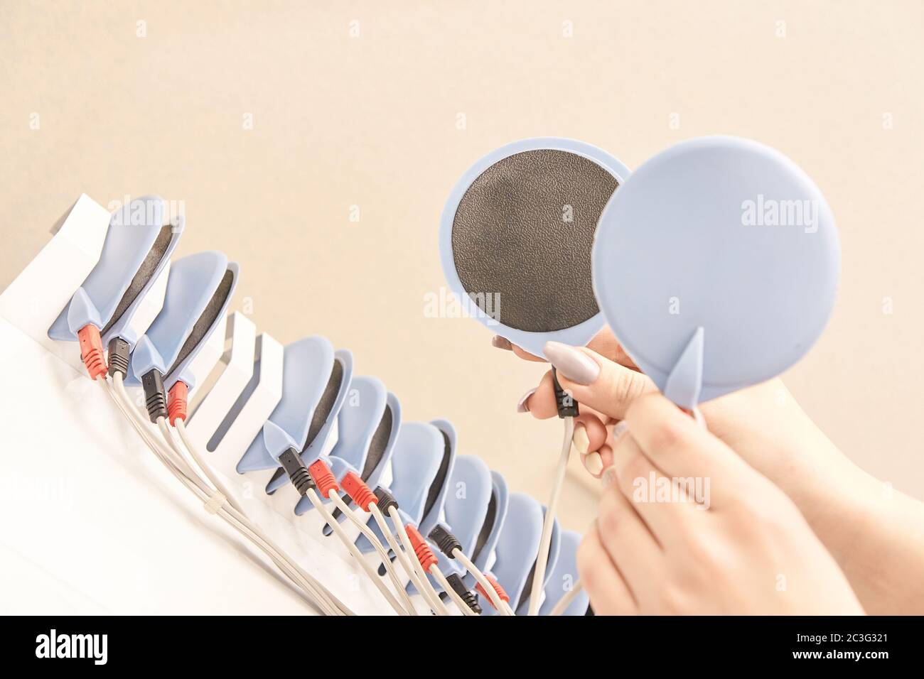 aesthetic salon spa procedure. adjustment. anti cellulite treatment ...