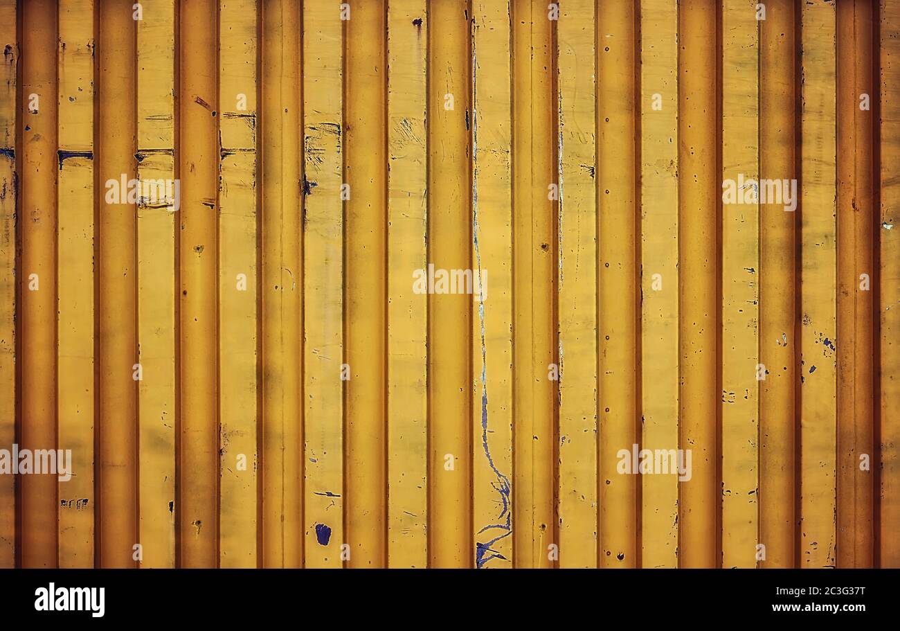 yellow shipping Container Stock Photo - Alamy