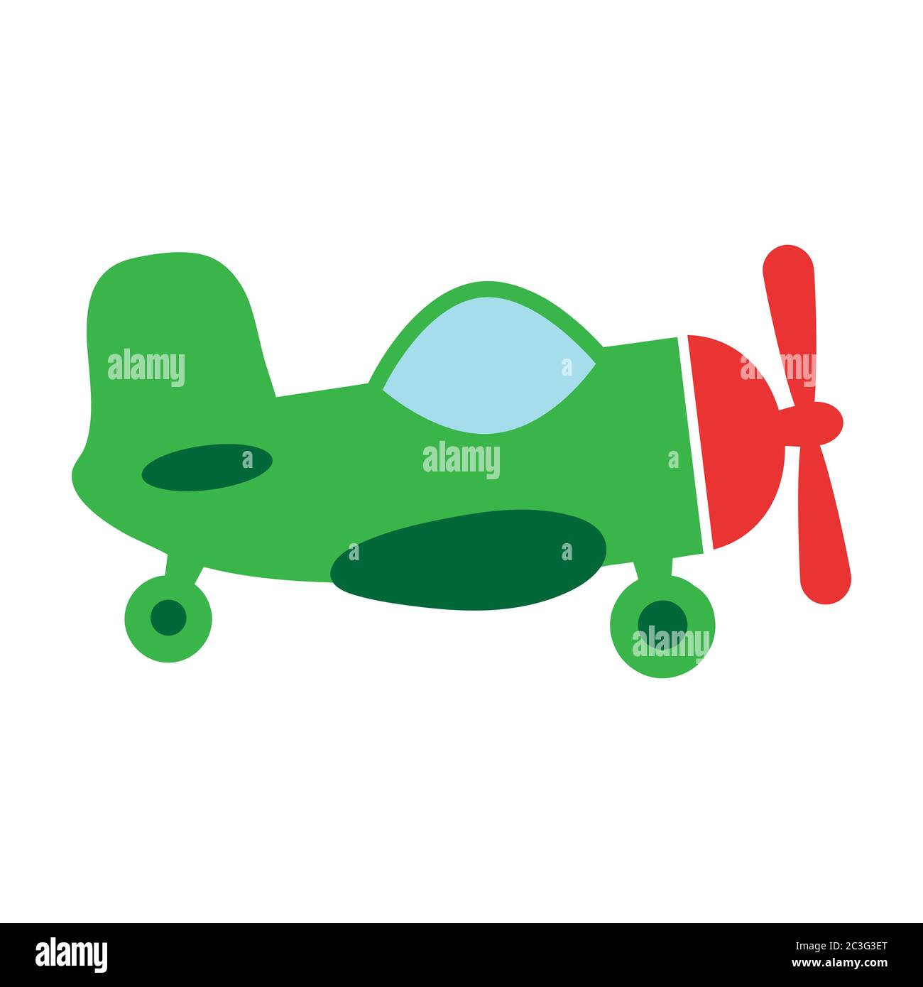 Plane toy icon. Aircraft airplane vector icon on white background Stock ...