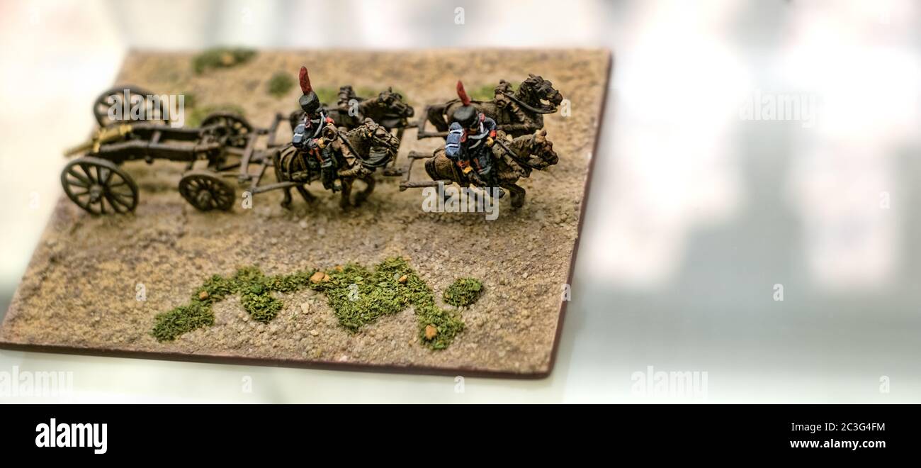 miniature toy soldiers on a cardboard Stock Photo - Alamy