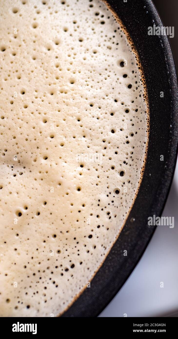 Top view on burnt pancake hi-res stock photography and images - Alamy