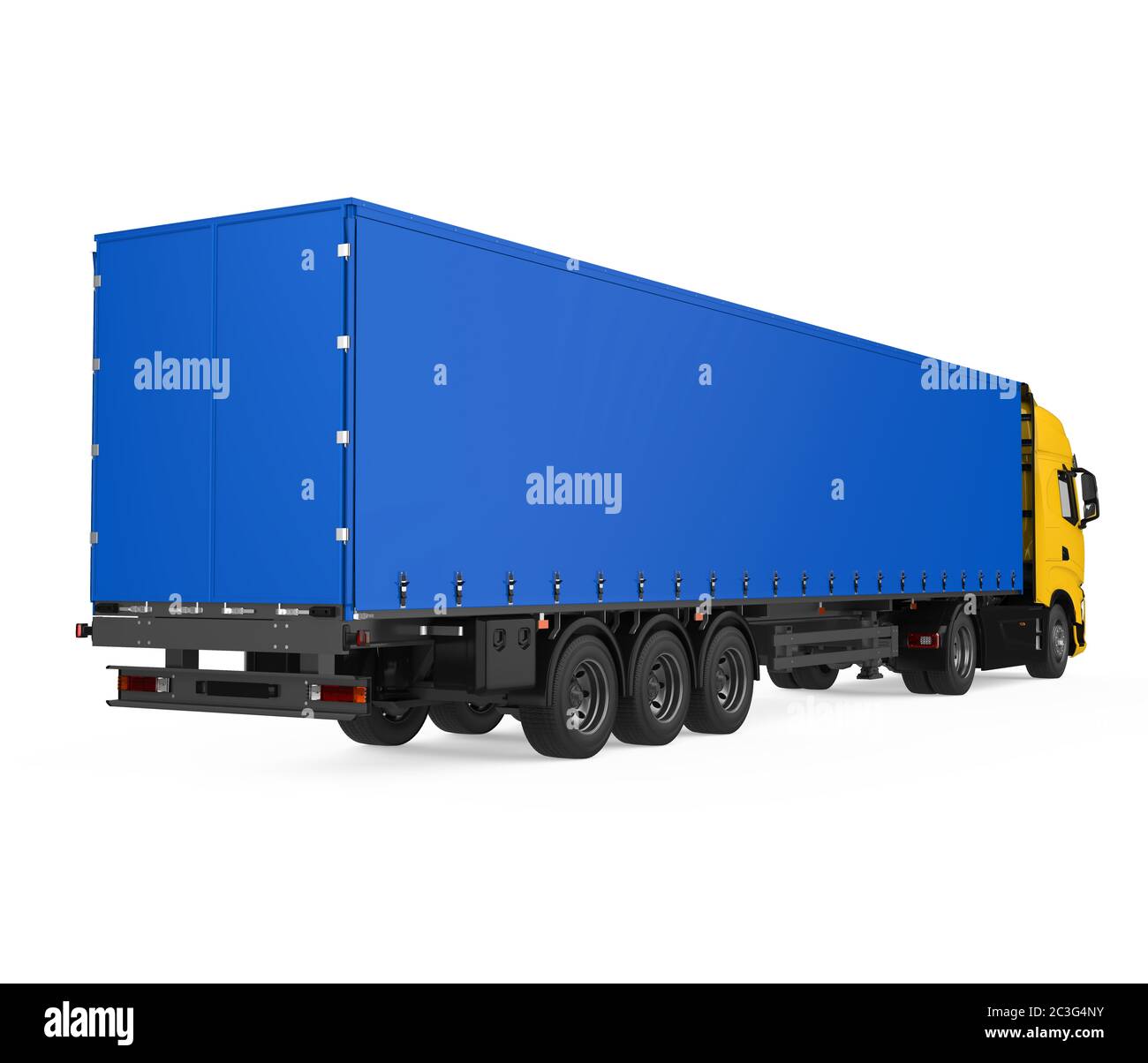 Container Truck Isolated Stock Photo - Alamy