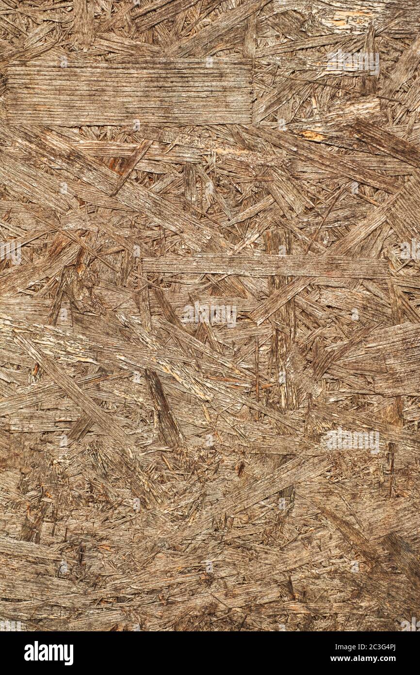 Pressed wooden OSB panel background Stock Photo - Alamy