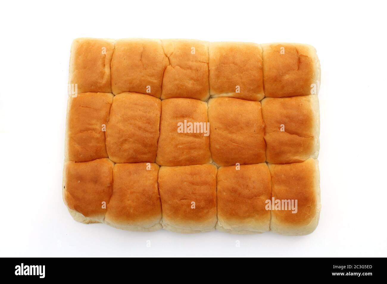 Bread, bakery icon, sliced fresh wheat bread isolated on white ...