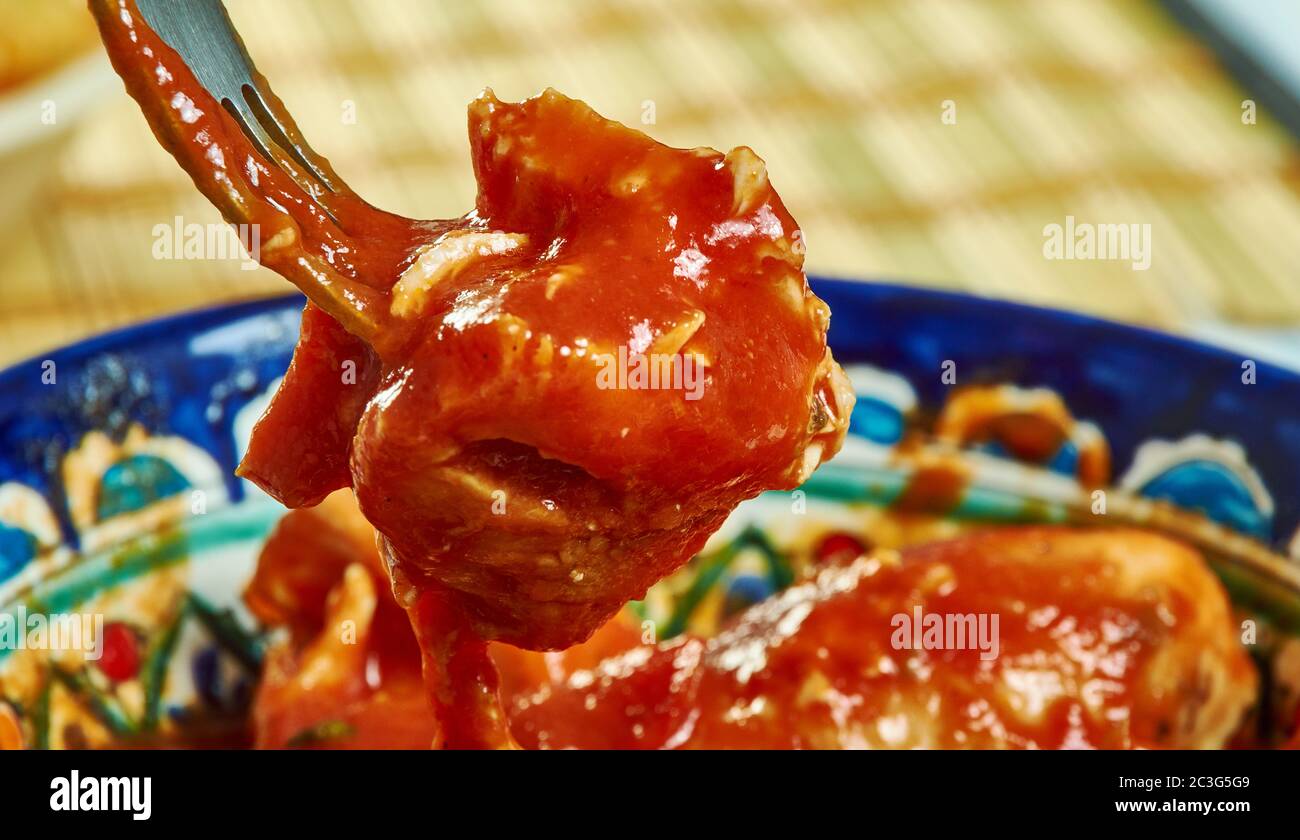 Old Delhi style butter chicken Stock Photo - Alamy