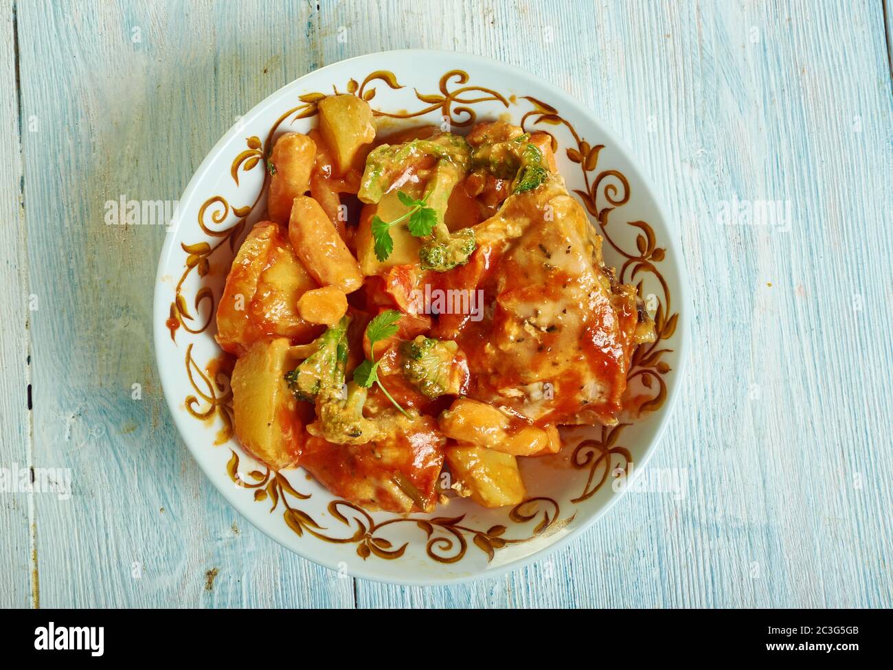 Mauritian chicken curry Stock Photo - Alamy