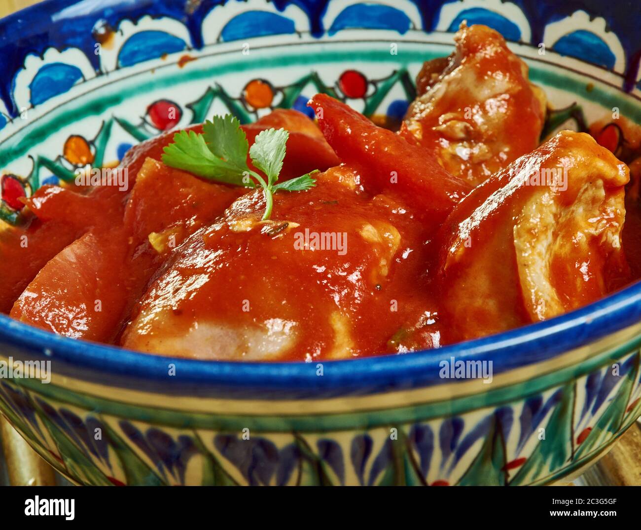 Old Delhi style butter chicken Stock Photo - Alamy