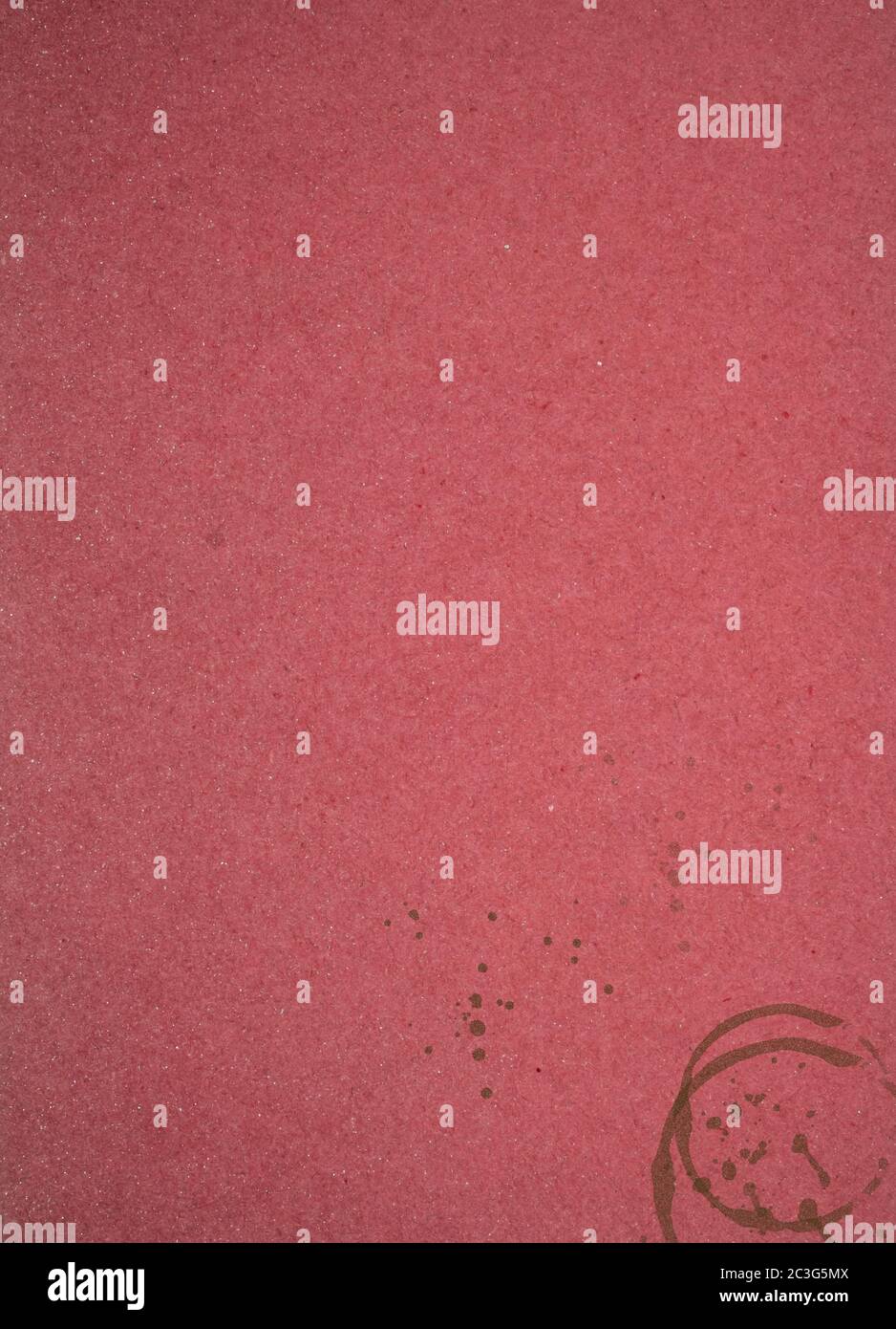 Sheet of paper with coffee ring stains and smudges Stock Photo - Alamy