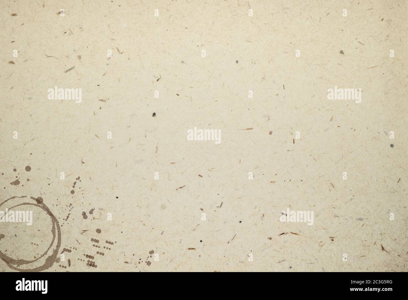 Sheet of paper with coffee ring stains and smudges Stock Photo - Alamy