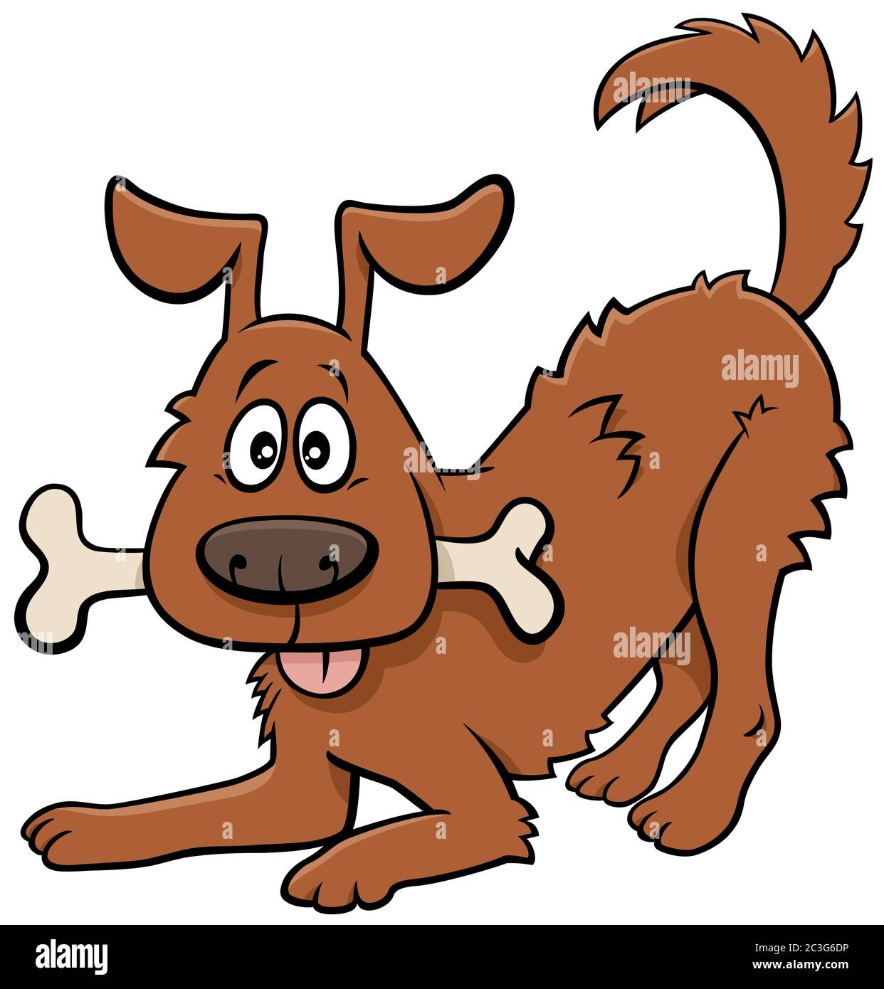 Cartoon Dog And Bone High Resolution Stock Photography and Images - Alamy