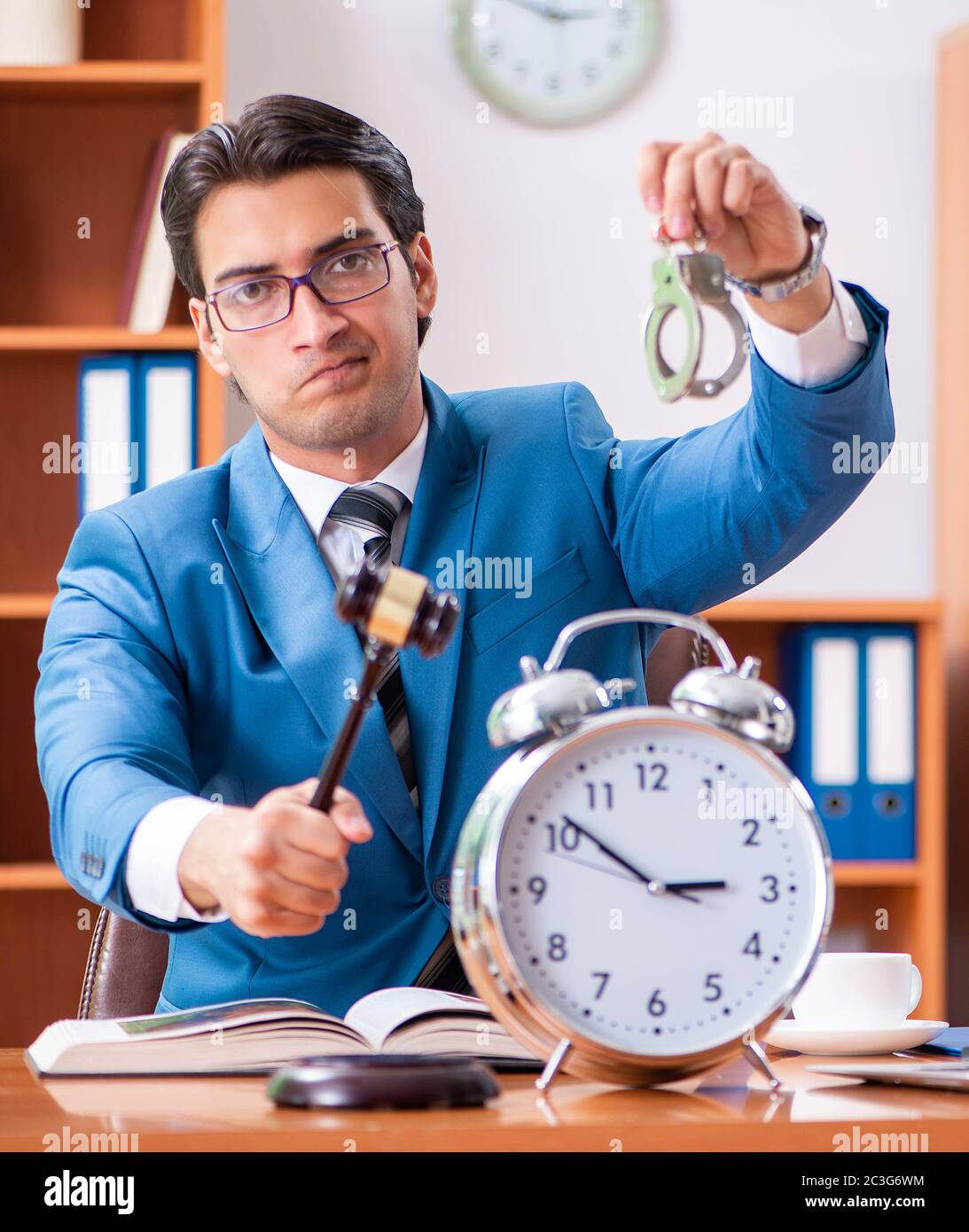 Lawyer working in the office Stock Photo - Alamy