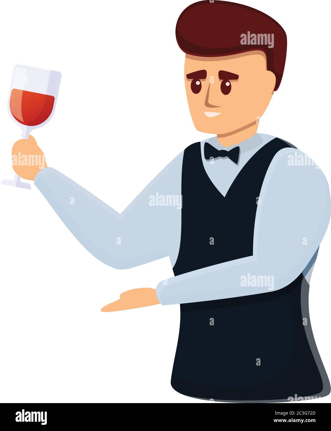 Professional sommelier icon. Cartoon of professional sommelier vector ...