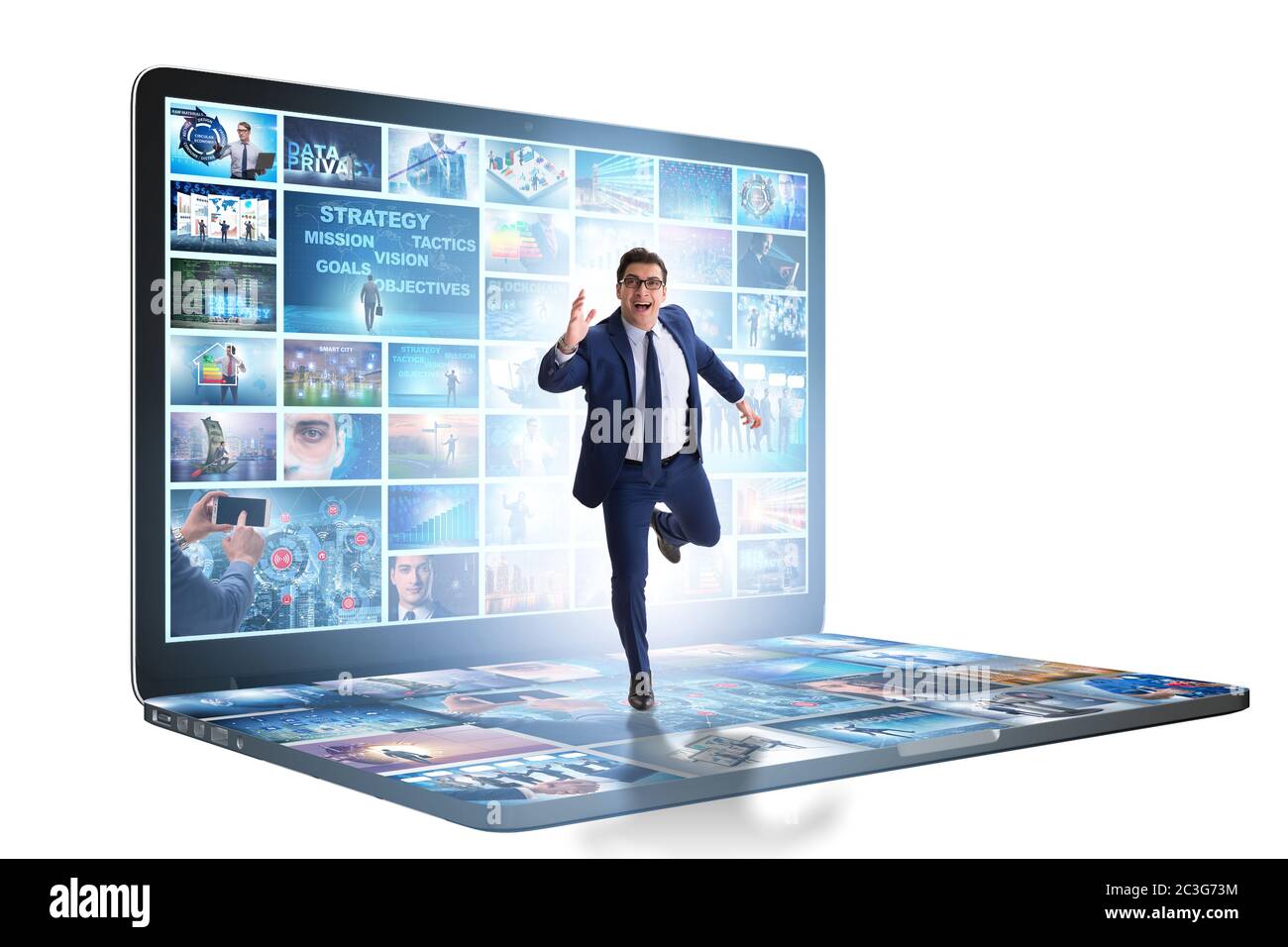 Online streaming app Cut Out Stock Images & Pictures - Alamy
