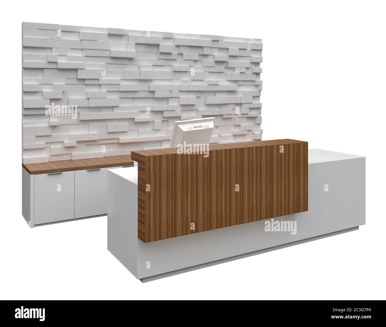 Reception isolated on white background 3d illustration Stock Photo - Alamy