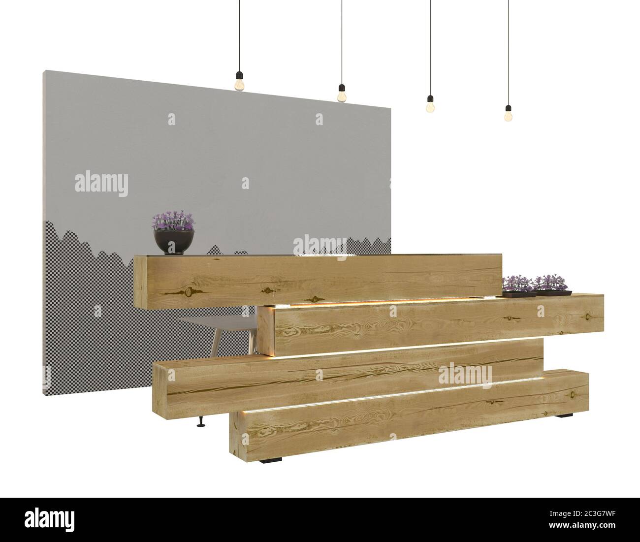 Reception isolated on white background 3d illustration Stock Photo - Alamy