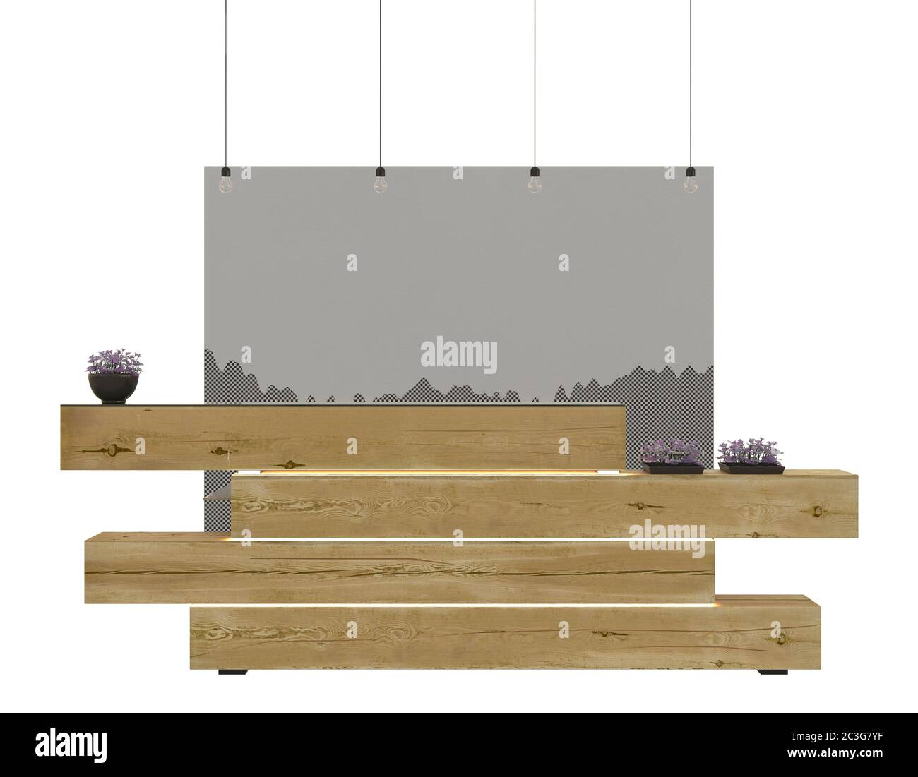 Reception isolated on white background 3d illustration Stock Photo - Alamy