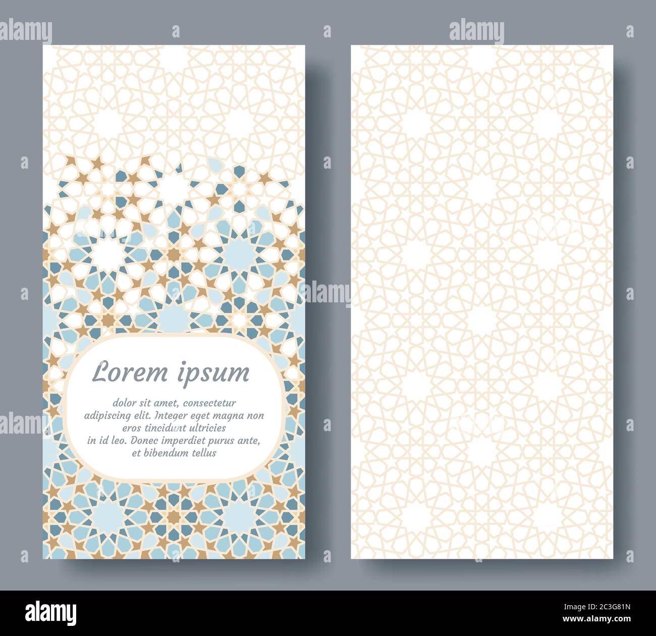 Islamic card for invitation, celebration, save the date, wedding ...