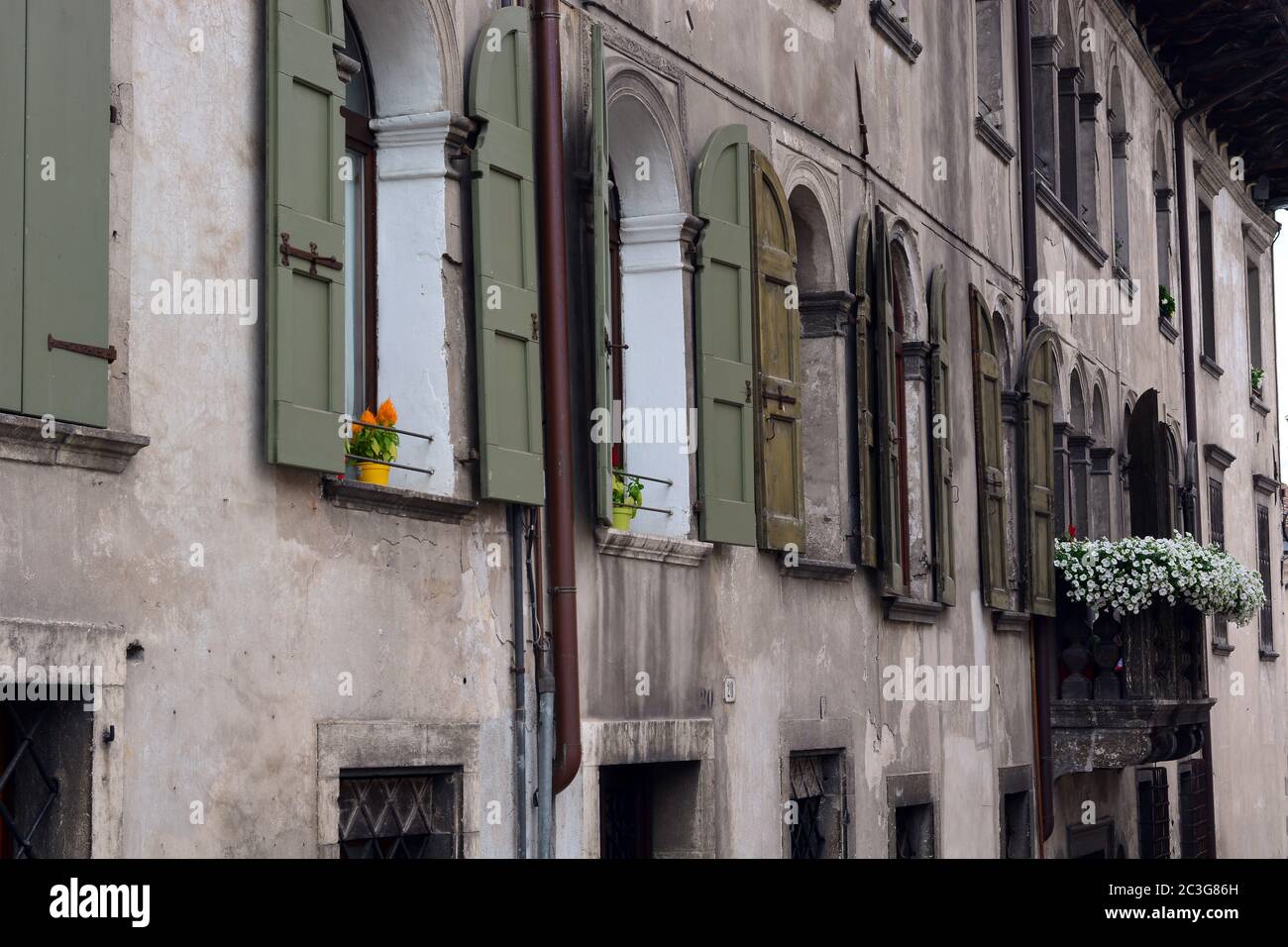 the ancient town of Feltre in the province of Belluno in the Veneto ...