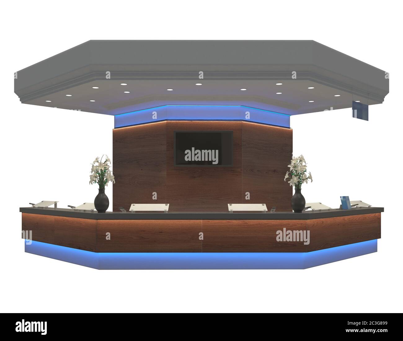 Reception isolated on white background 3d illustration Stock Photo - Alamy