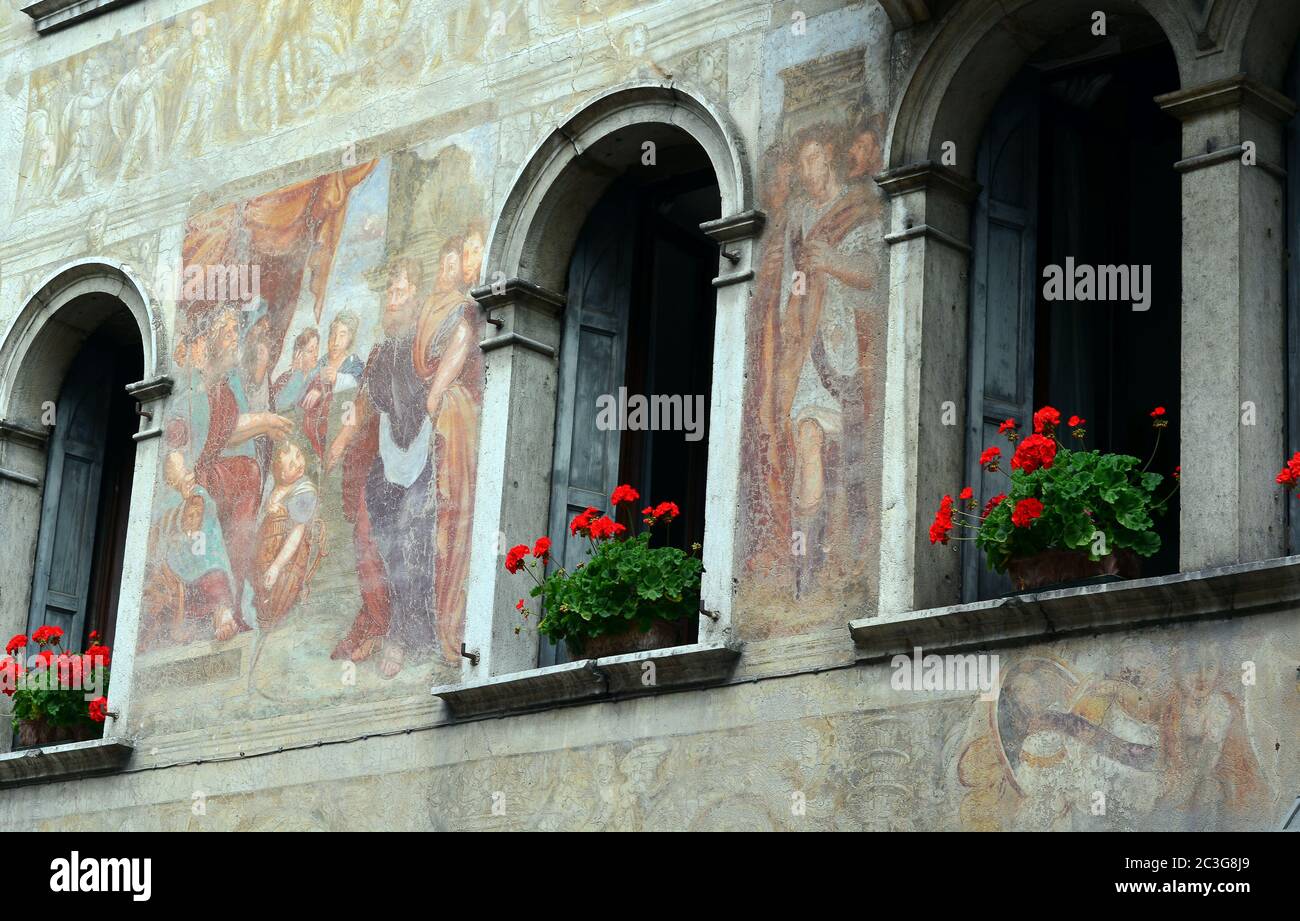 the ancient town of Feltre in the province of Belluno in the Veneto ...