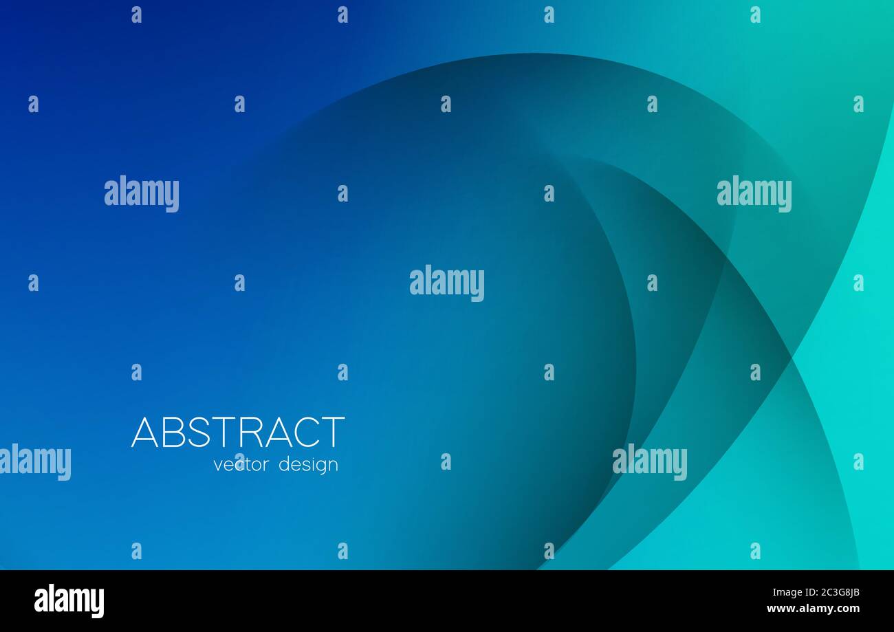 Abstract blue colorful vector background, color flow liquid wave for ...