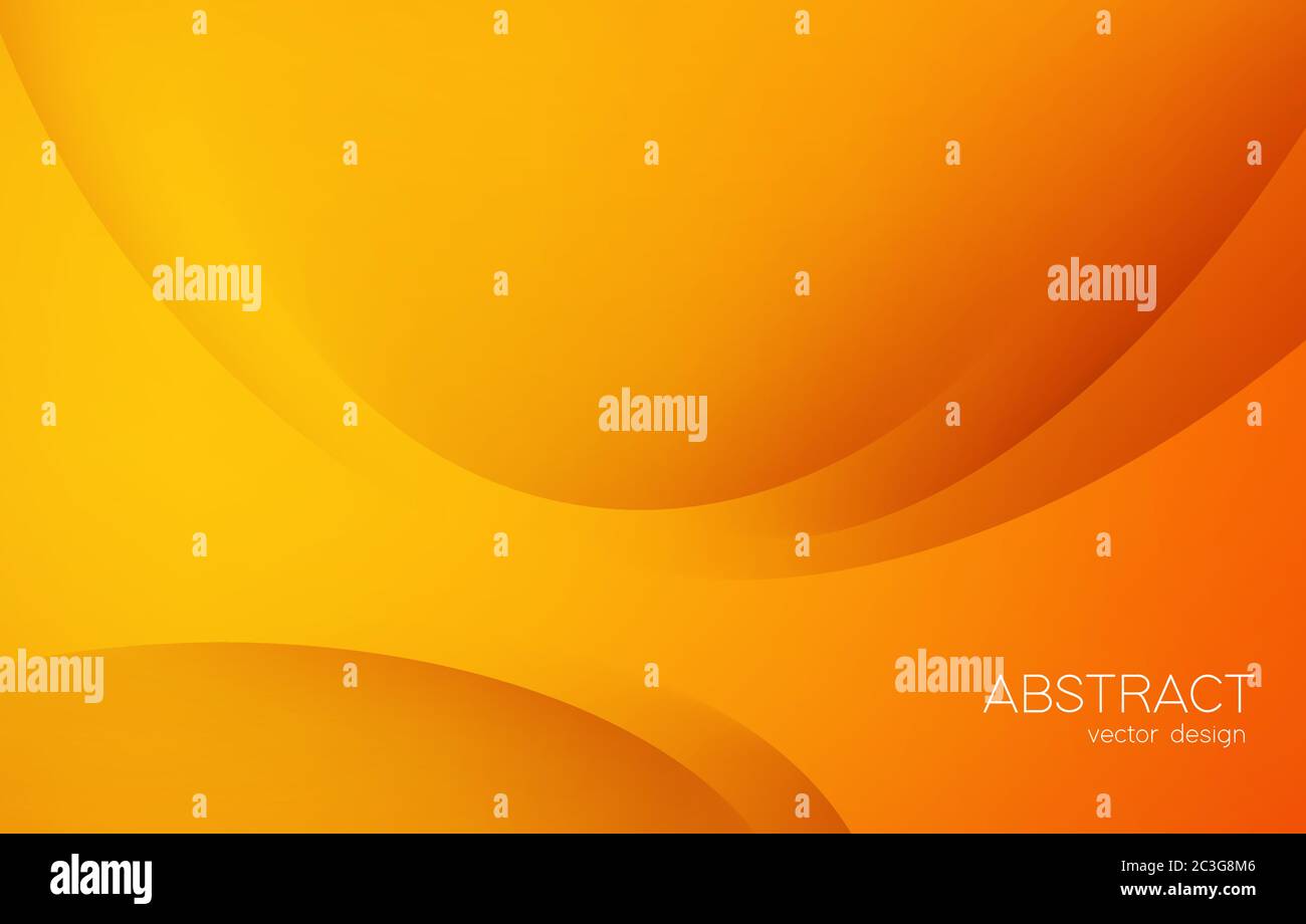 Abstract colorful vector background, orange color banner with smooth ...