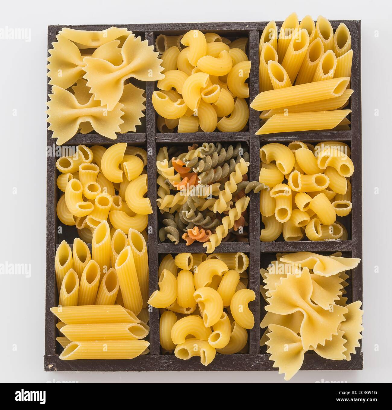 dry pasta spaghetti with ingredient Stock Photo - Alamy