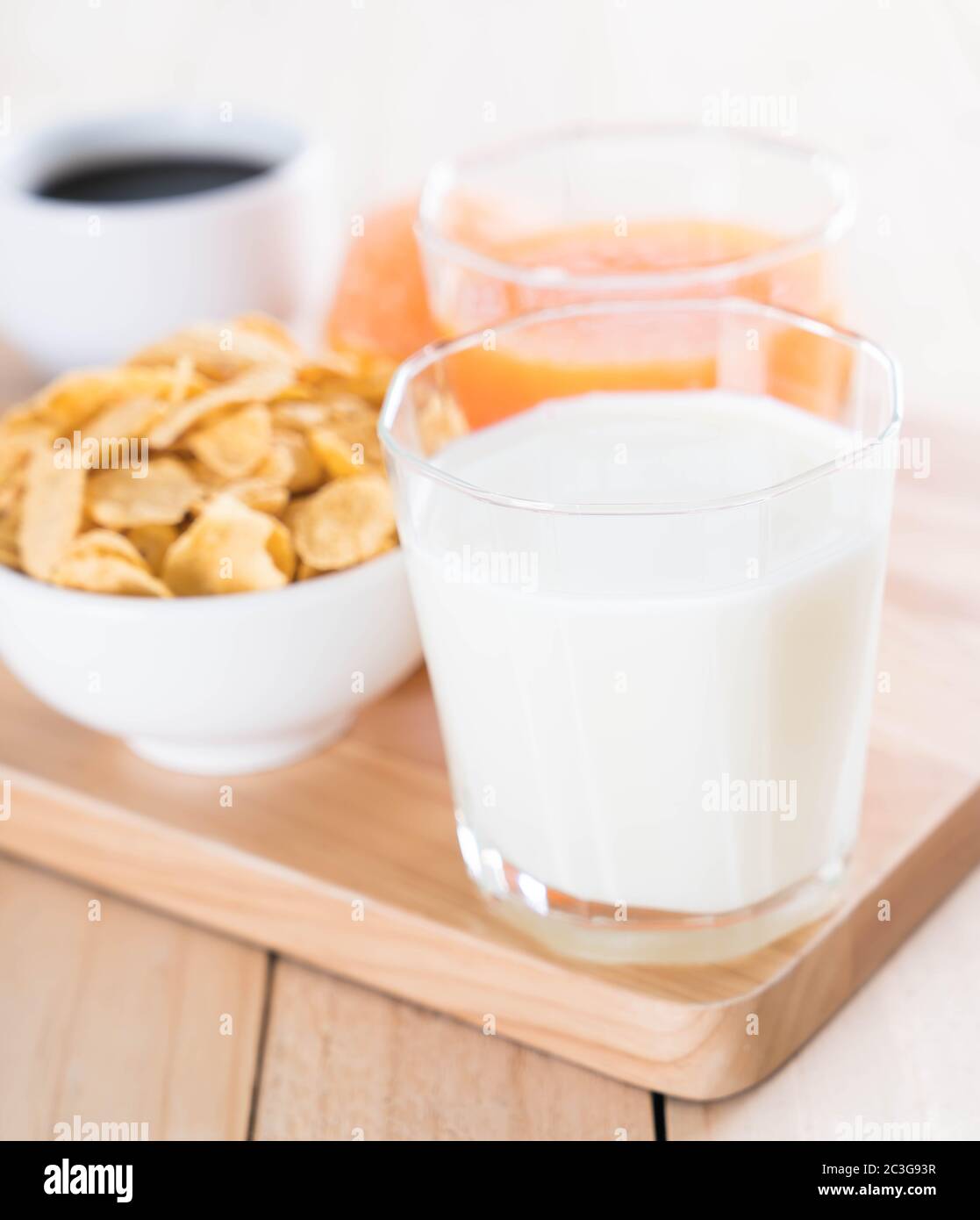 Table Breakfast Set Stock Photo - Alamy