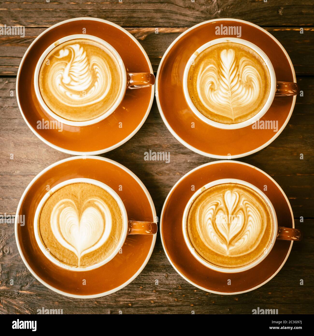Latte coffee cup Stock Photo - Alamy