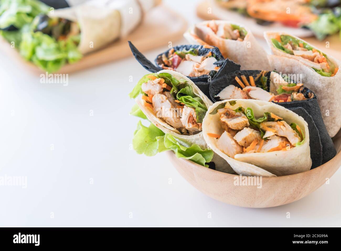 wrap salad roll Stock Photo - Alamy