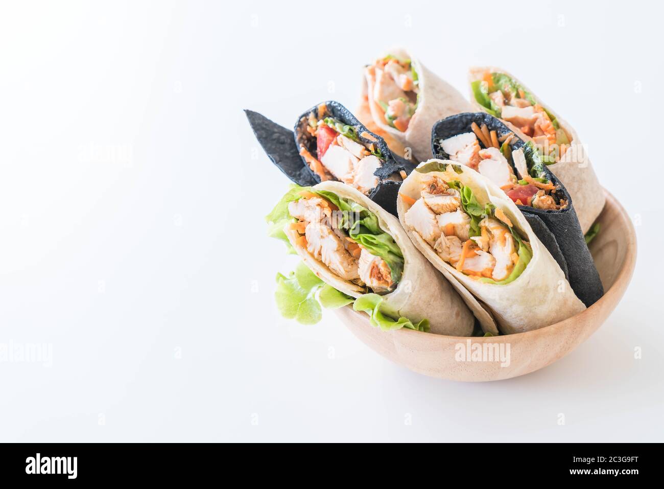 wrap salad roll Stock Photo - Alamy