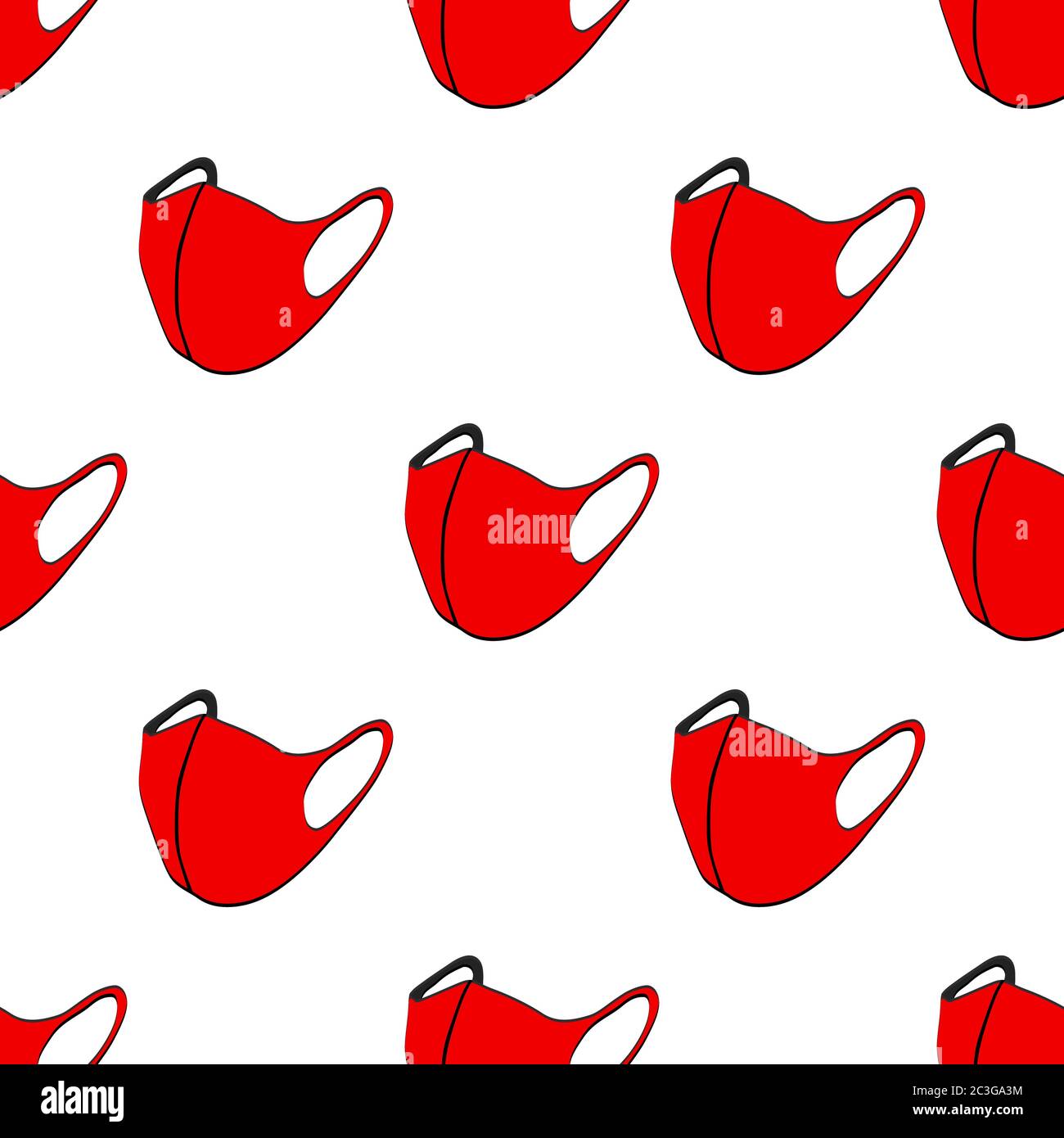 Seamless of respirator masks for prevention coronavirus from covid ...