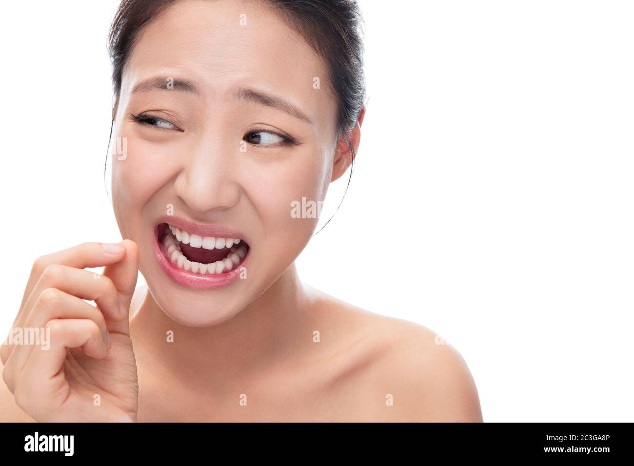 Teeth pain young woman Stock Photo - Alamy