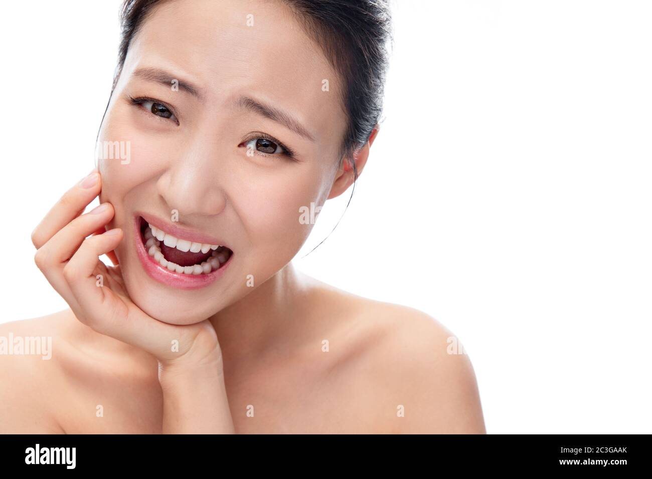 Teeth pain young woman Stock Photo - Alamy