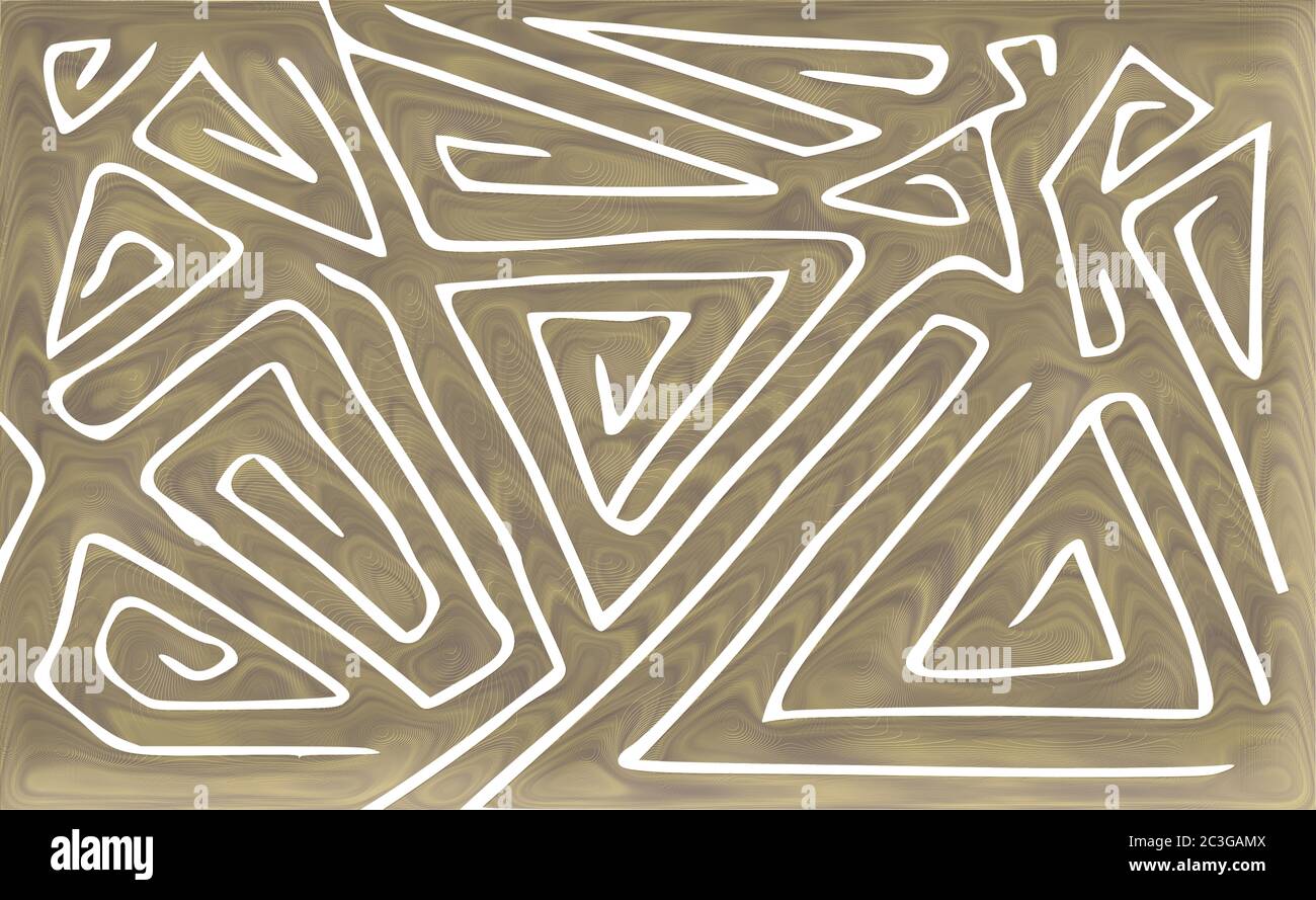 Wood maze Stock Vector Images - Alamy