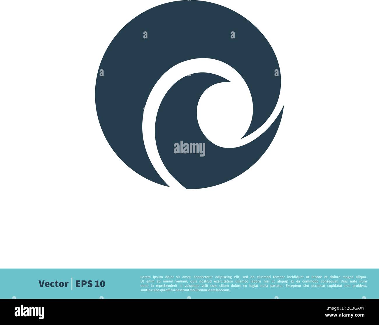 Circle Swirl Swoosh Icon Vector Logo Template Illustration Design ...
