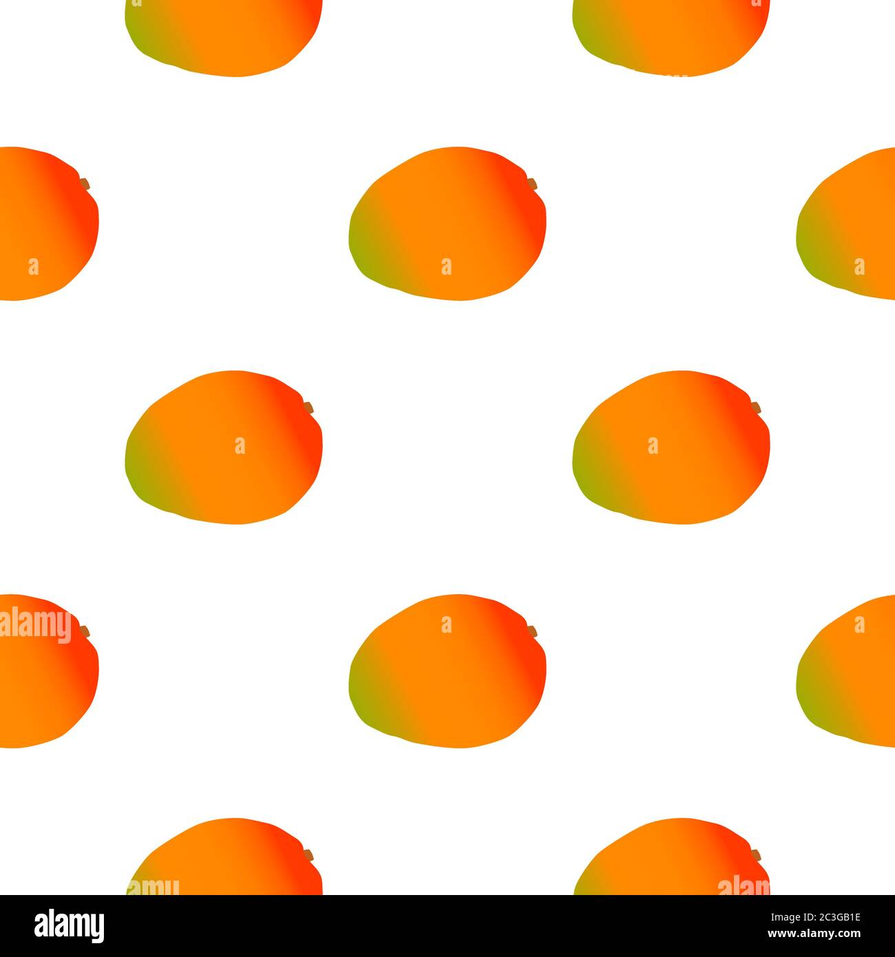 Illustration on theme big colored seamless mango, bright fruit pattern ...