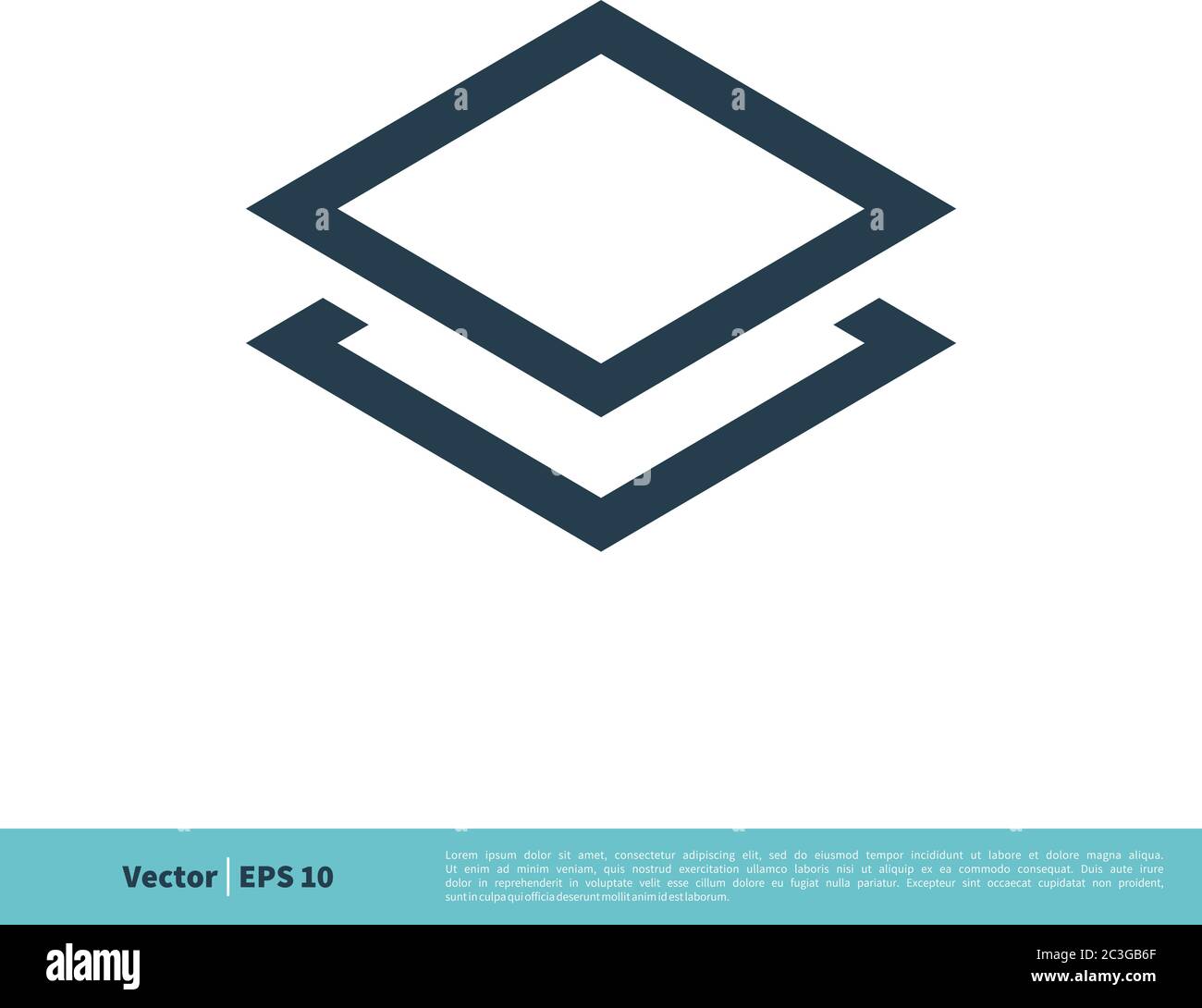 Abstract Document / Paper Stacked Icon Vector Logo Template ...