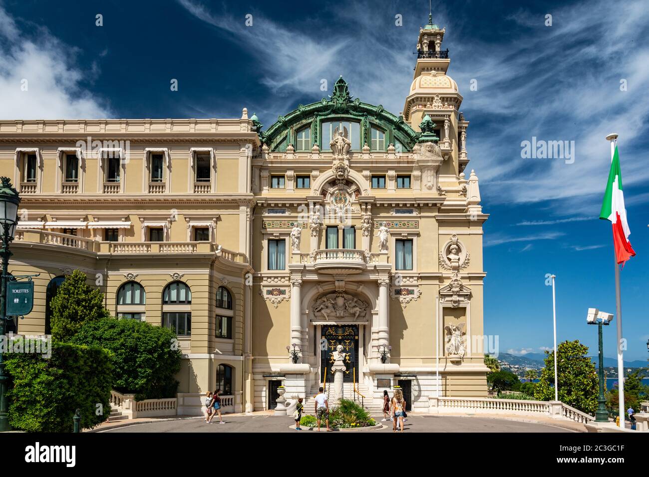 Monte Carlo, Monaco - June 13, 2019 : Tourists visiting Famous Opera ...