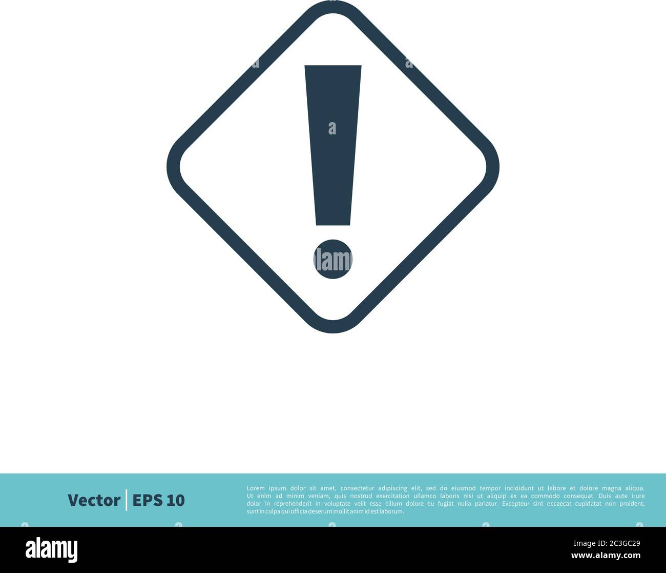 Exclamation Sign Icon Vector Logo Template Illustration Design. Vector ...